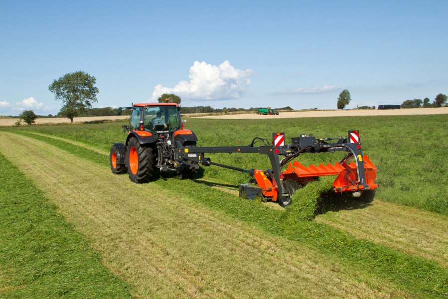 Tažený diskový žací stroj s kondicionérem KUBOTA DMC8000 - AGRICO, s.r.o.