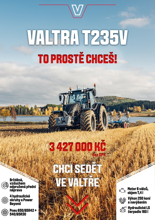 Traktor Valtra T235V nyní v Akci - AGRICO, s.r.o.